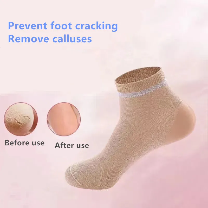 Silicone-moisturizing-gel-crack-crack-heel-socks-man-cotton-silicone ...