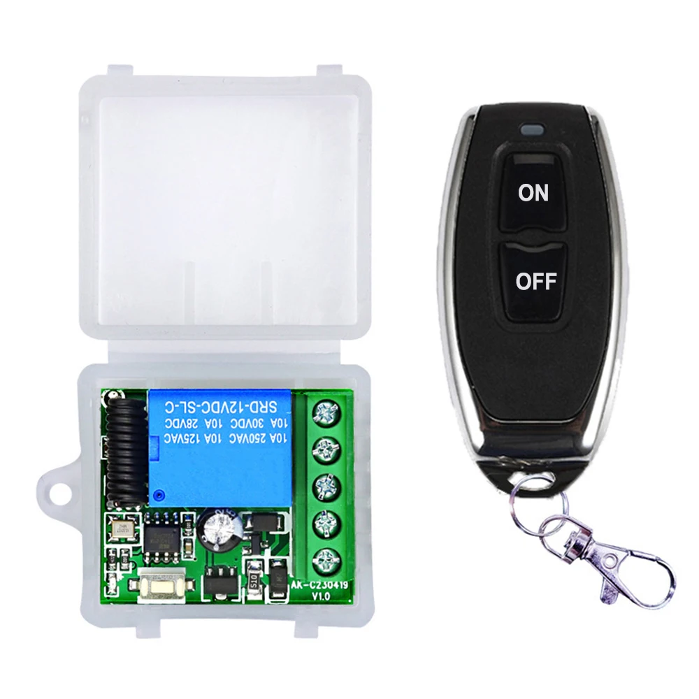 433Mhz-Universal-Wireless-Remote-Control-Switch-DC-12V-1CH-Relay ...