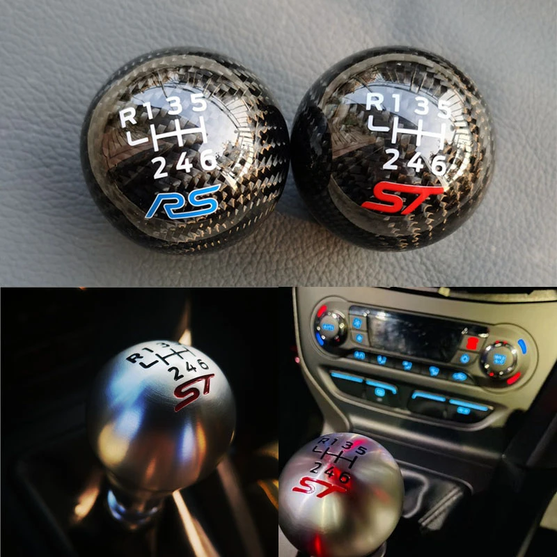 For Ford Focus Fiesta Rs St 6 Speed Manual Shift Knob Car Handball Gear ...