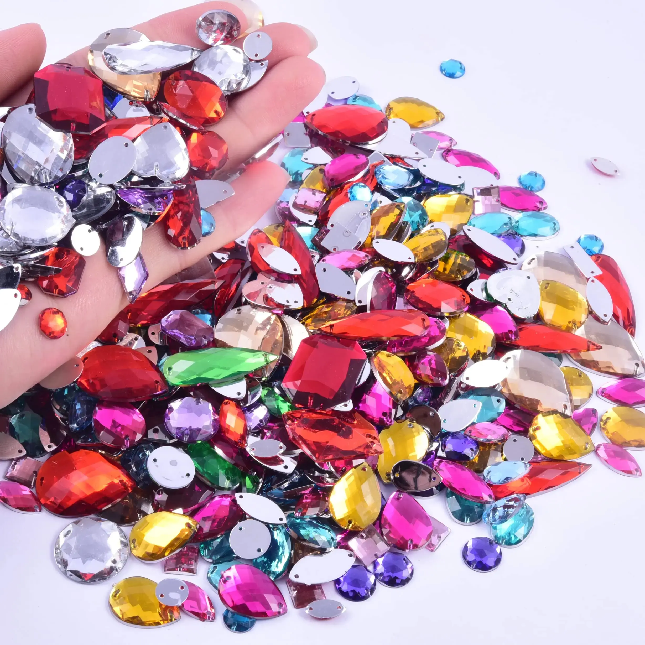 100-piezas-de-gemas-de-costura-de-formas-mixtas-diamantes-de-imitaci-n ...