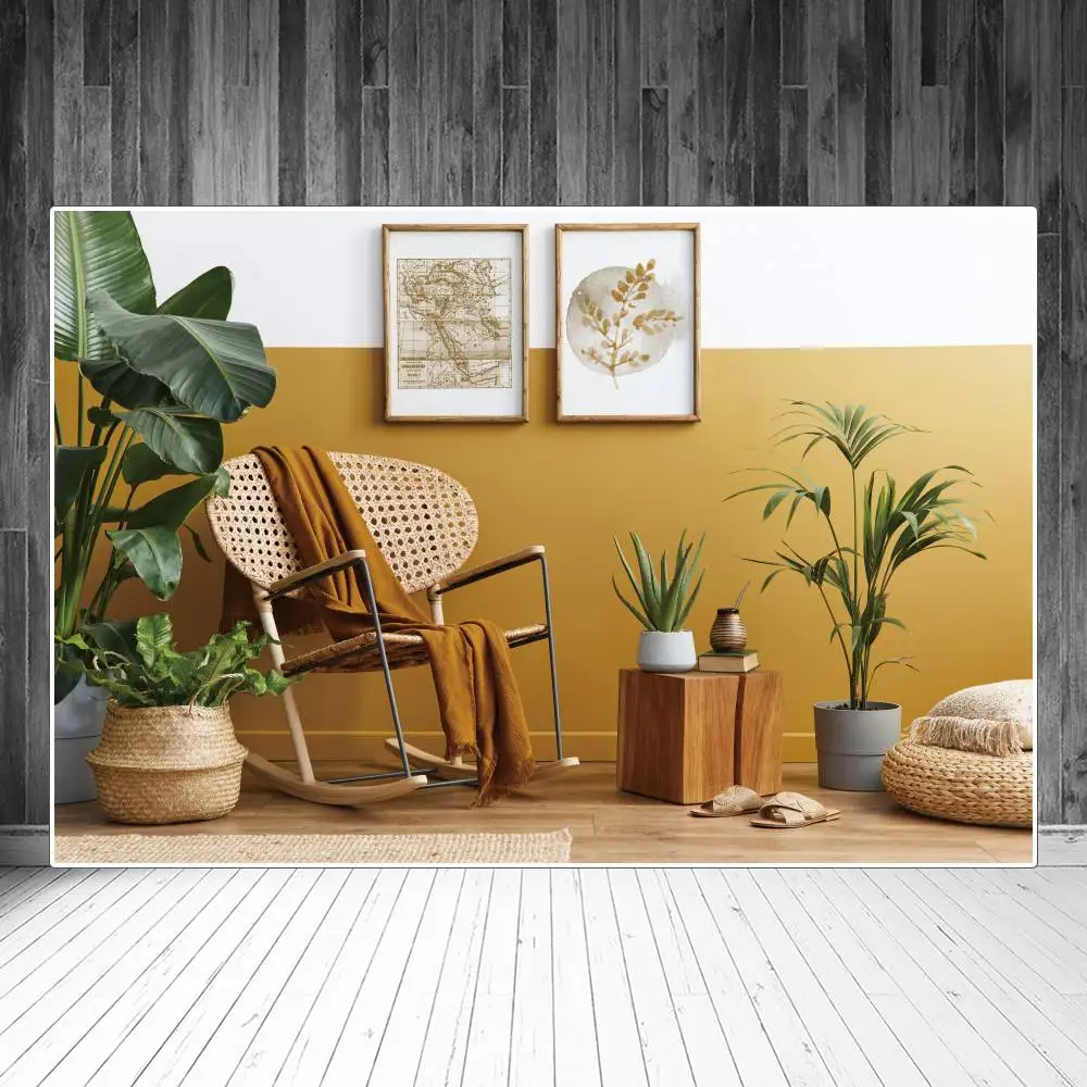Sala de balanço cadeira backdrops fotografia tropical folhas decoração ...