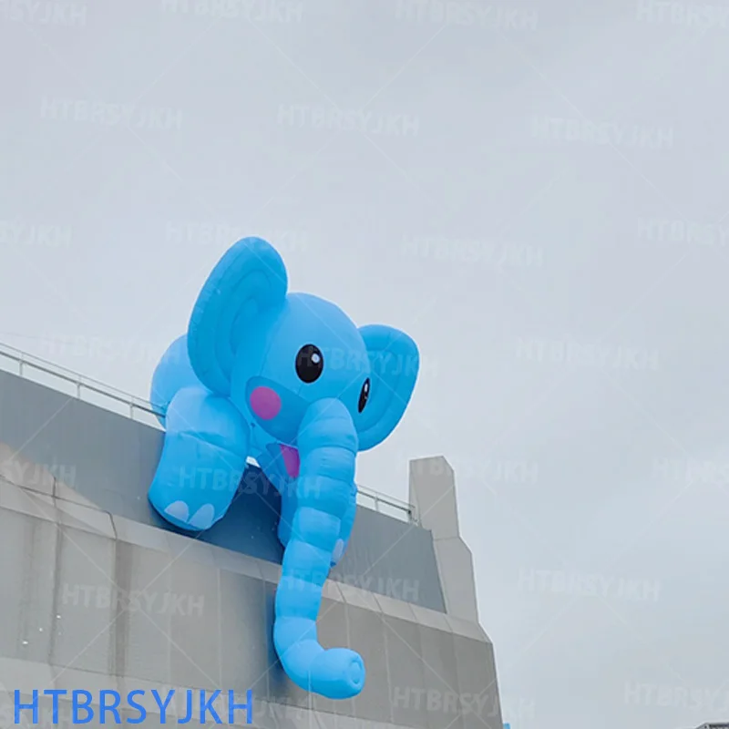 Inflatable-cartoon-cute-long-nose-elephant-inflatable-model-climbing ...