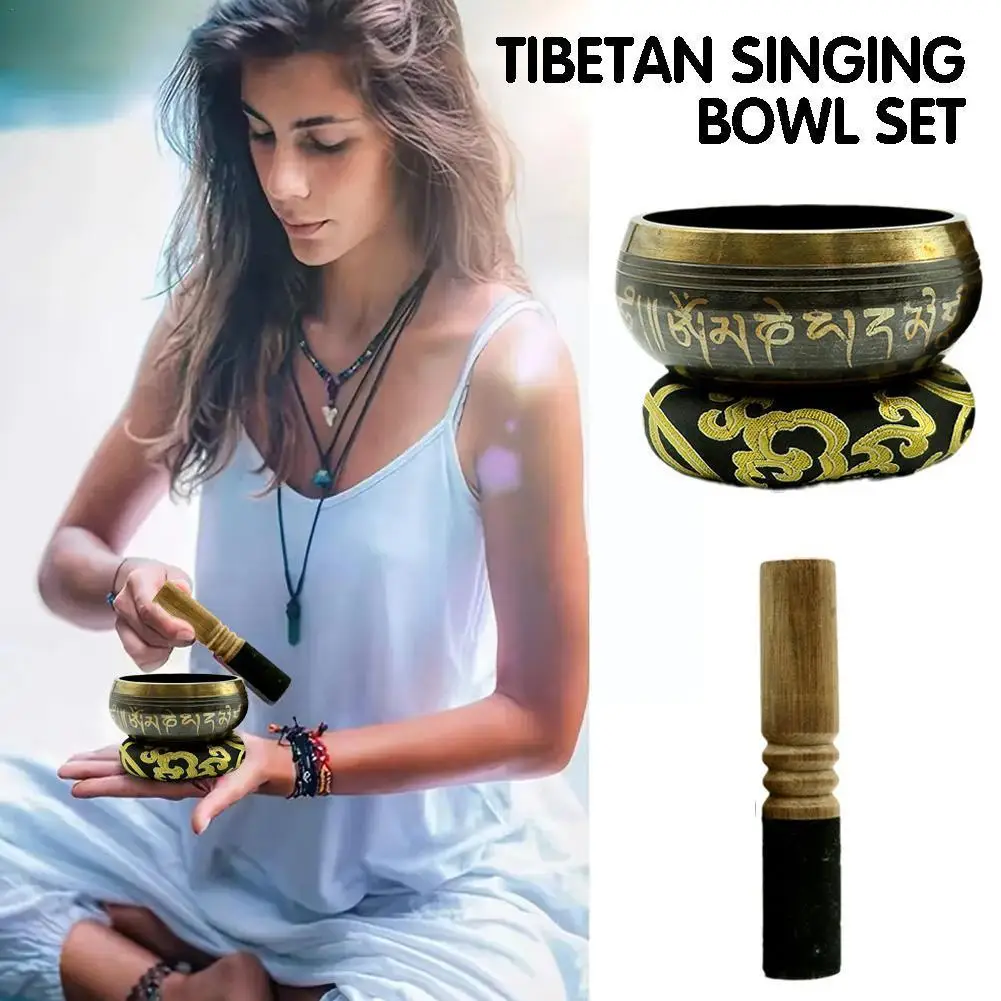 Handmade-Nepal-Tibet-Buddha-Sound-Bowl-Yoga-Meditation-Chime-Chanting ...