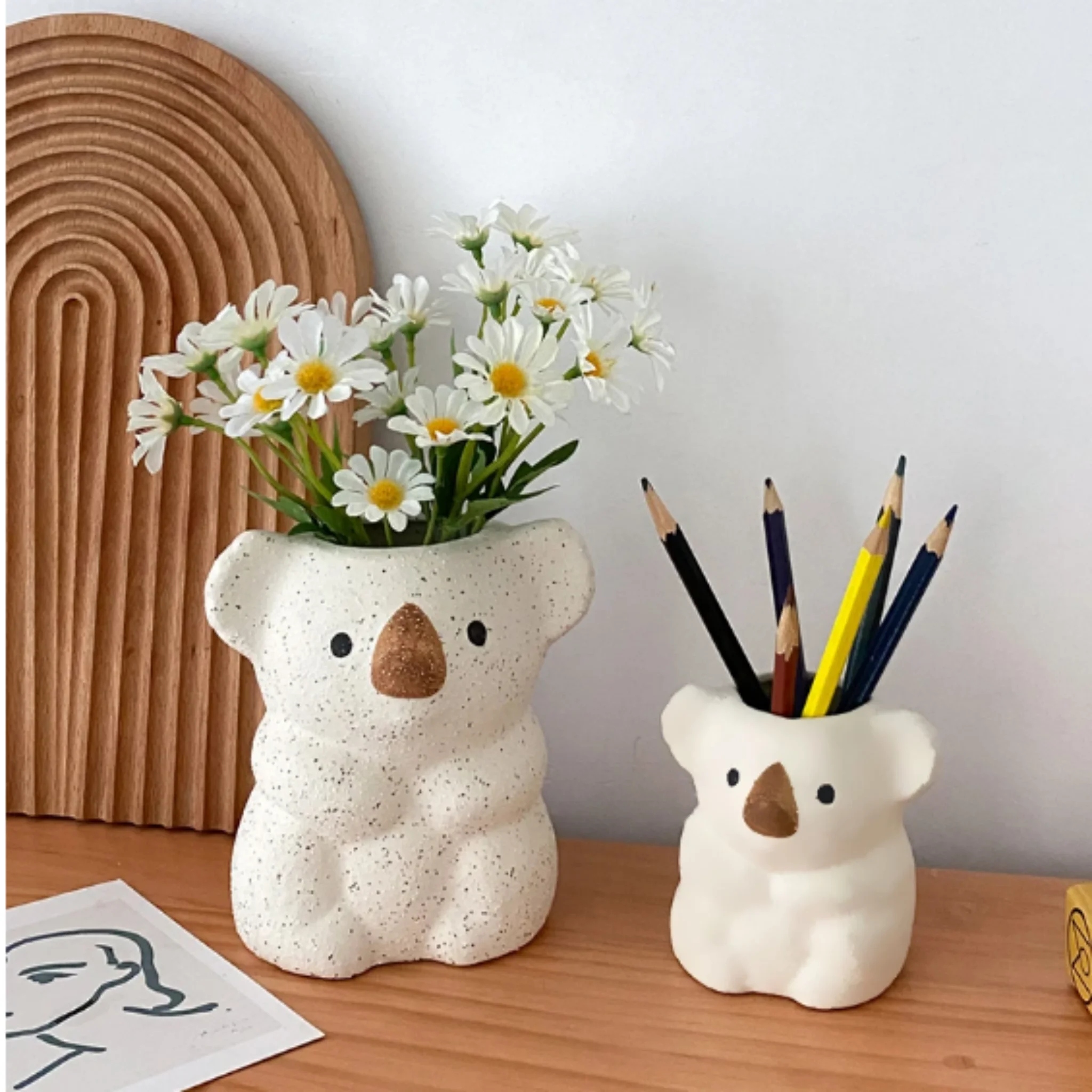 NEW 2023 Cartoon Koala Flower Vase Creative Pots Home Gardening ...