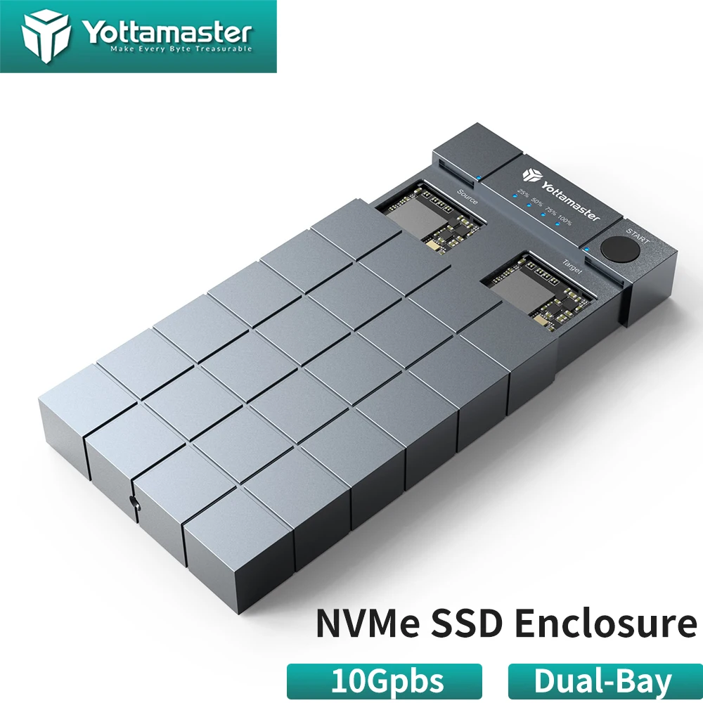 Yottamaster-Dual-Bay-M-2-NVMe-Cloner-Duplicator-Offline-Cloning-Docking ...