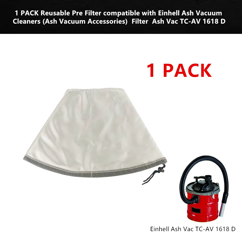 1 PACK Reusable Pre Filter compatible with Einhell Ash Vacuum Cleaners ...