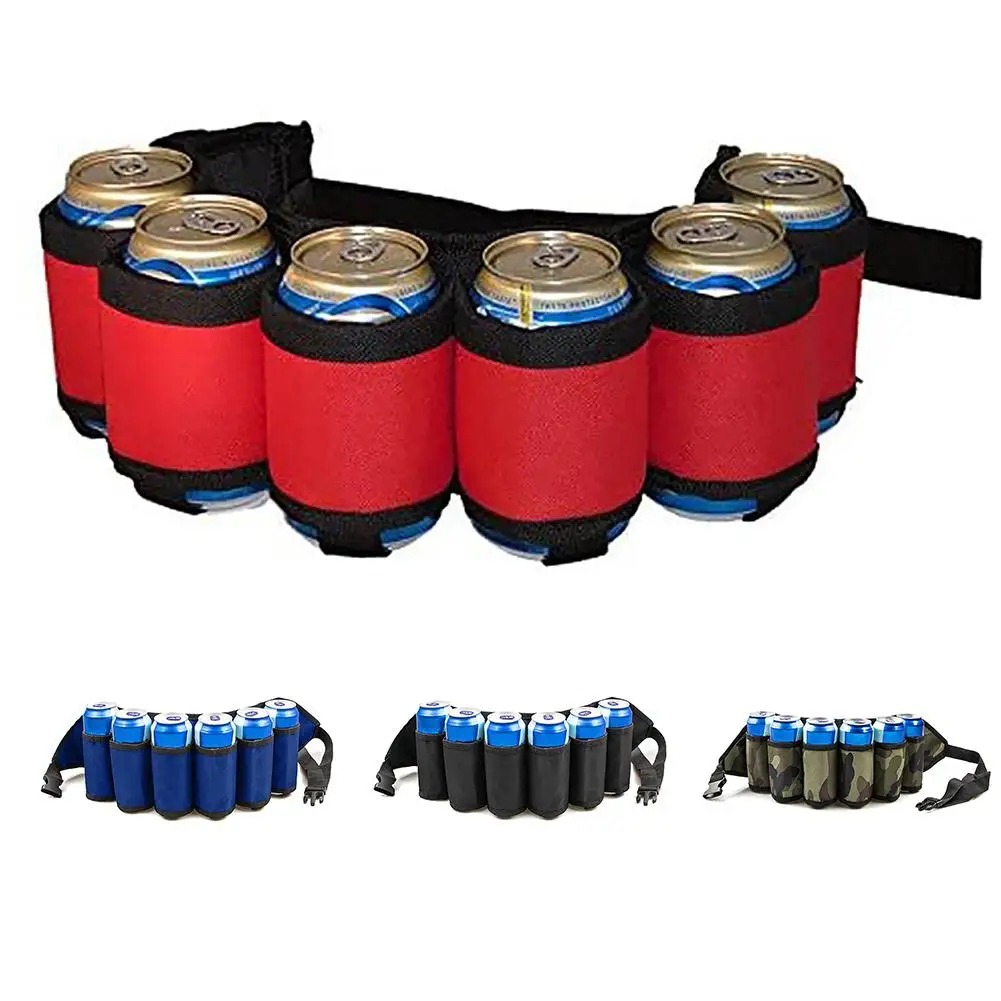 Portable Waist Beer Belt Holster Wine Bottles Beverage Holder Hanging ...