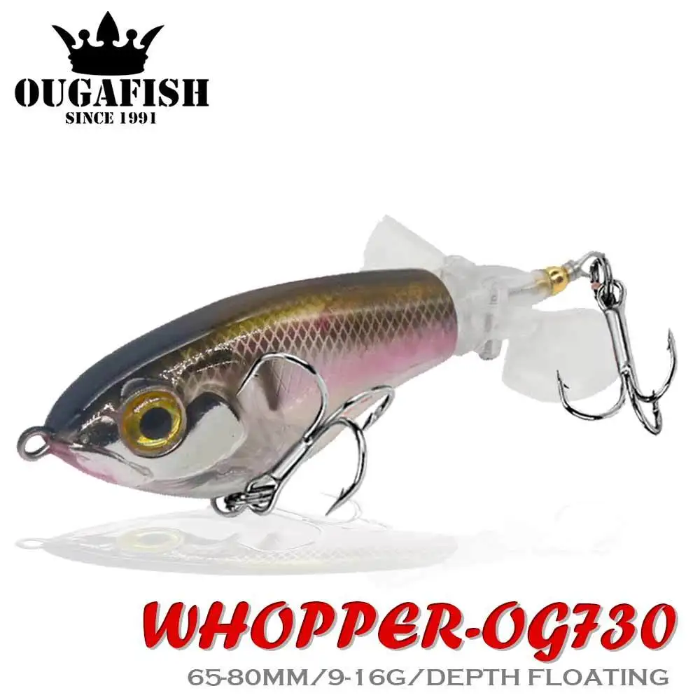 Whopper-Plopper-65mm-9g-80mm-16g-Fishing-Lure-Floating-Rotating-Tail ...