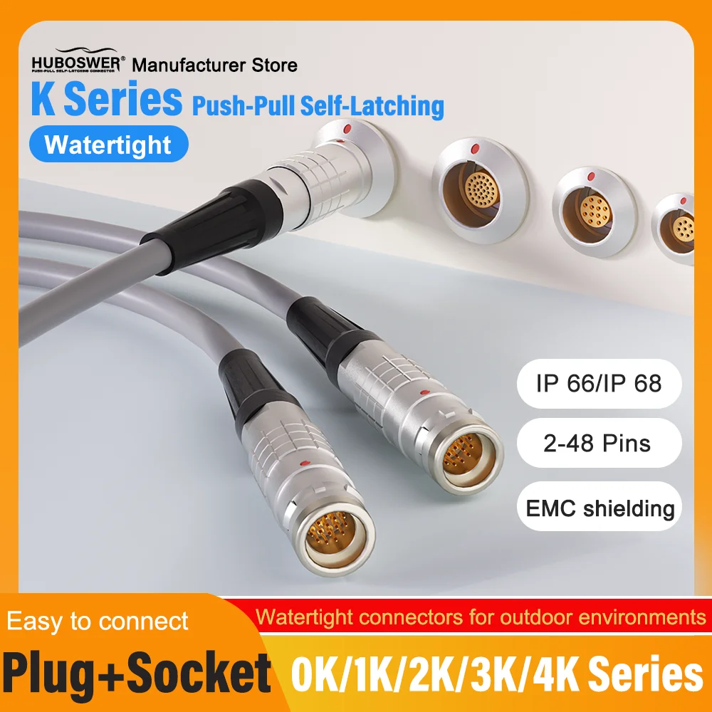 Compatible LME K Series Plug FGG Fixed Socket EGG 0K 1K 2K 3K 2 4 5 8 ...
