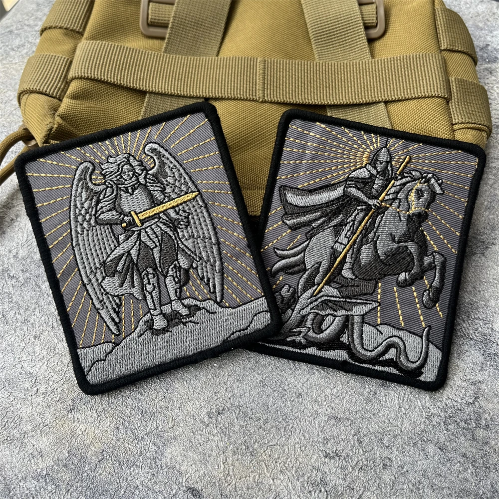 Victor St. George Tactical Archangel Morale Emblems Michael Embroidery ...