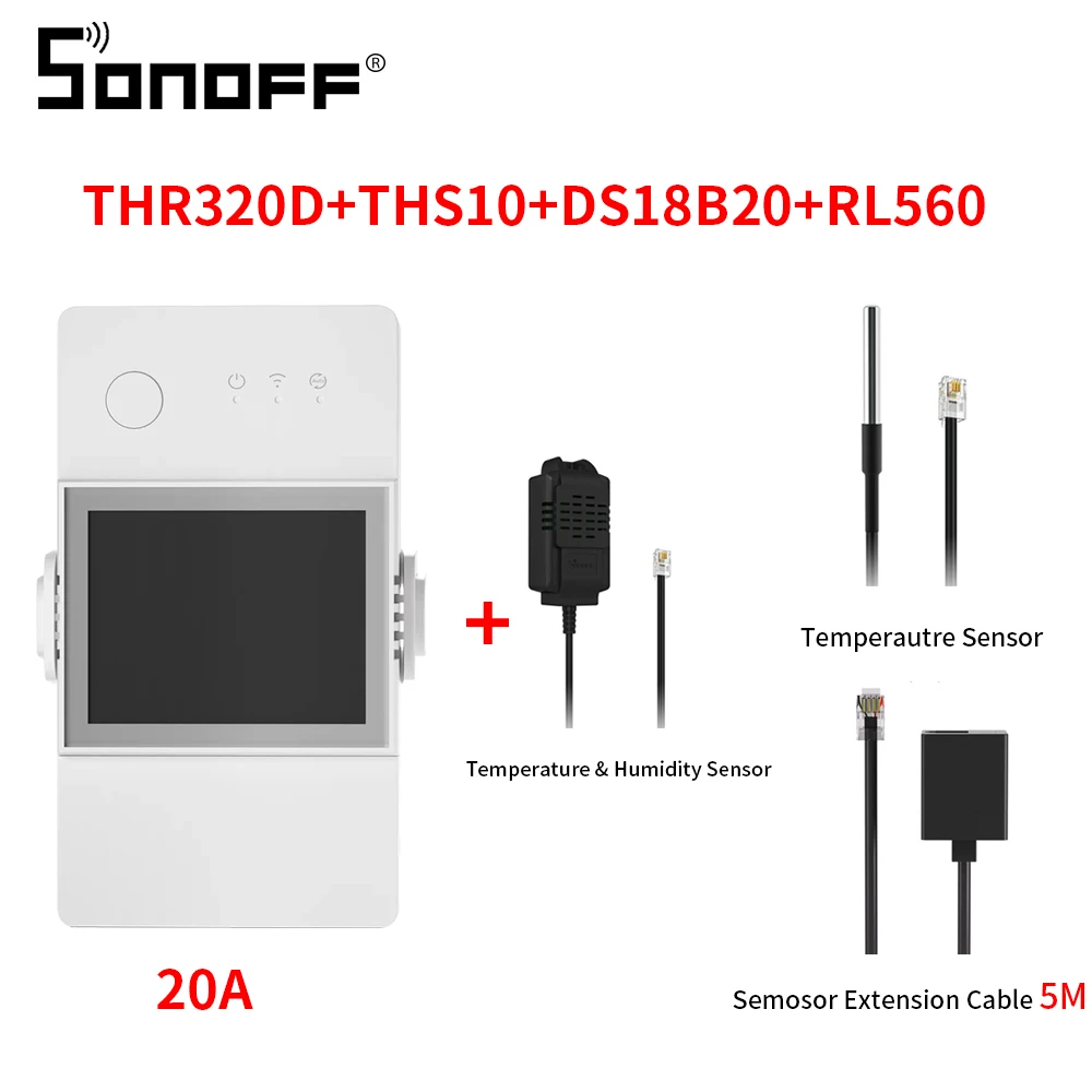 SONOFF TH Elite 16/20A Smart Temperature and Humidity Monitoring Switch ...