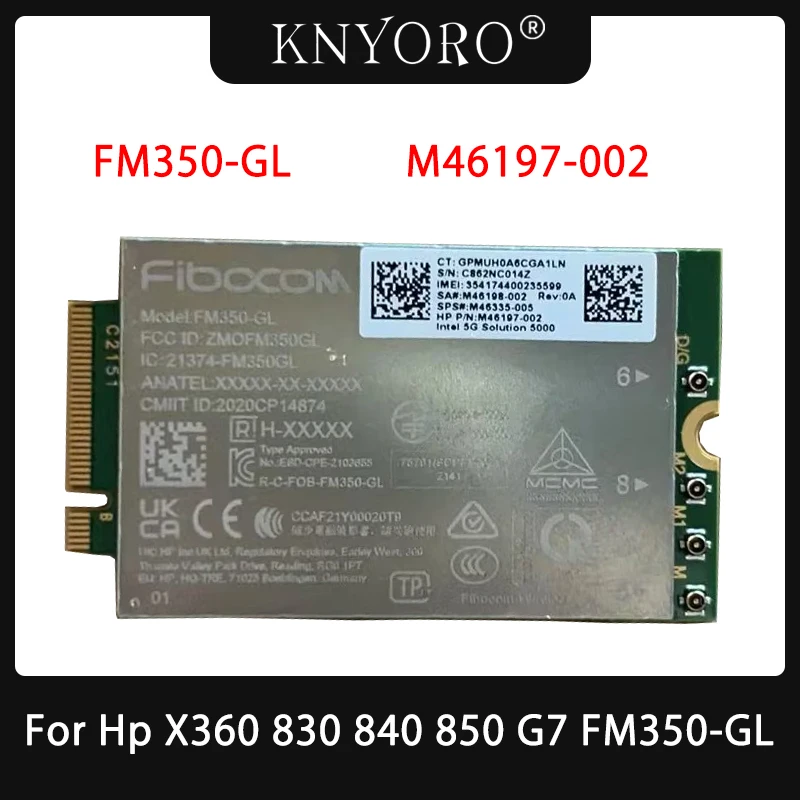NEW Fibocom FM350 GL Intel 5G Solution 5000 Moudle M2 supports 5G NR ...