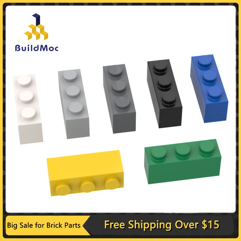 10pcs-DIY-Building-Blocks-Thick-Figures-Bricks-1x3-Educational-Creative ...