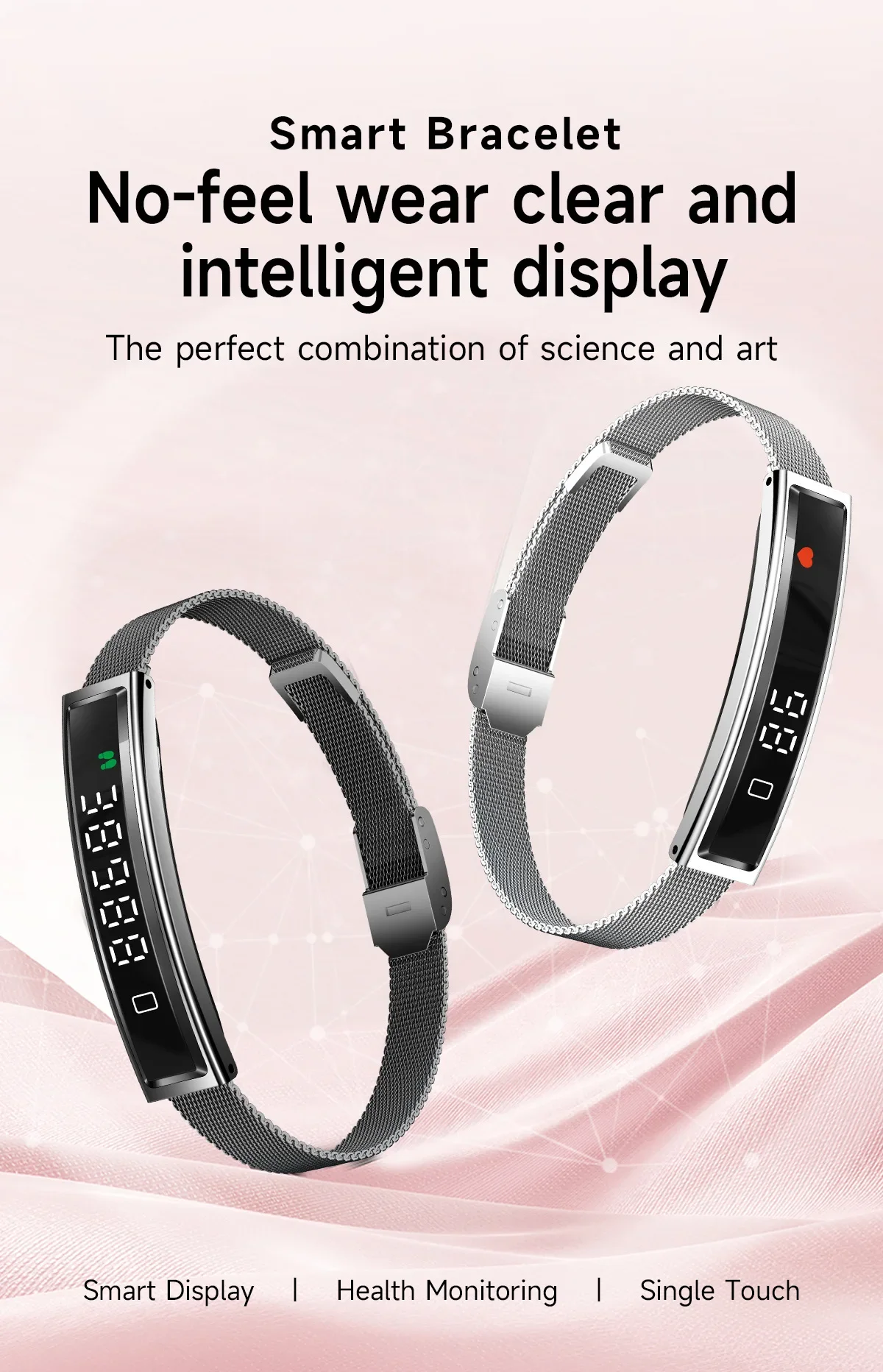 Call Reminder Smart Bracelet Heart Rate Monitor Fitness – POCHONDO COM ...
