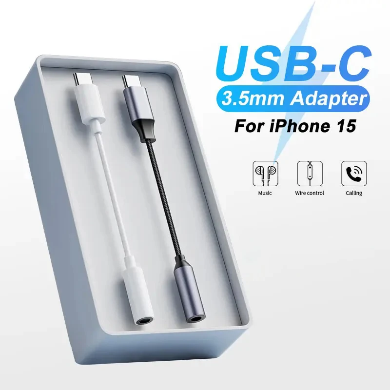 USB-Type-C-to-3-5-mm-Adapter-Headphones-Cable-For-Apple-iPhone-15-Pro ...