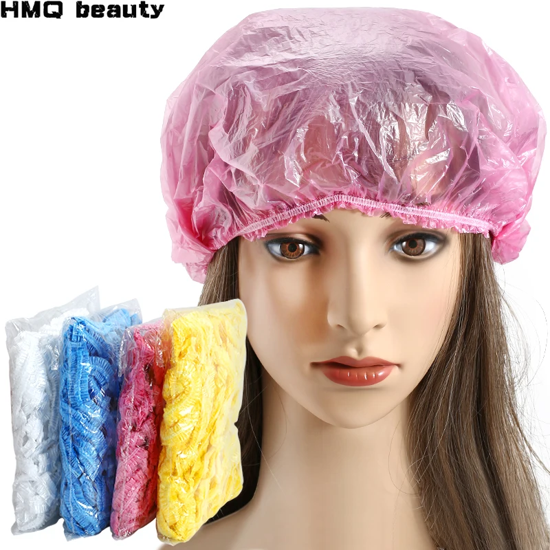 50pcs-Disposable-Plastic-Sterile-Hat-For-Grafting-Eyelash-Makeup-Shower ...