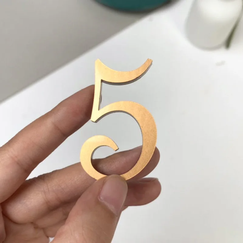 7Cm-0-9-Acrylic-Self-Adhesive-House-Number-Sticker-Frosted-Silver-Gold ...