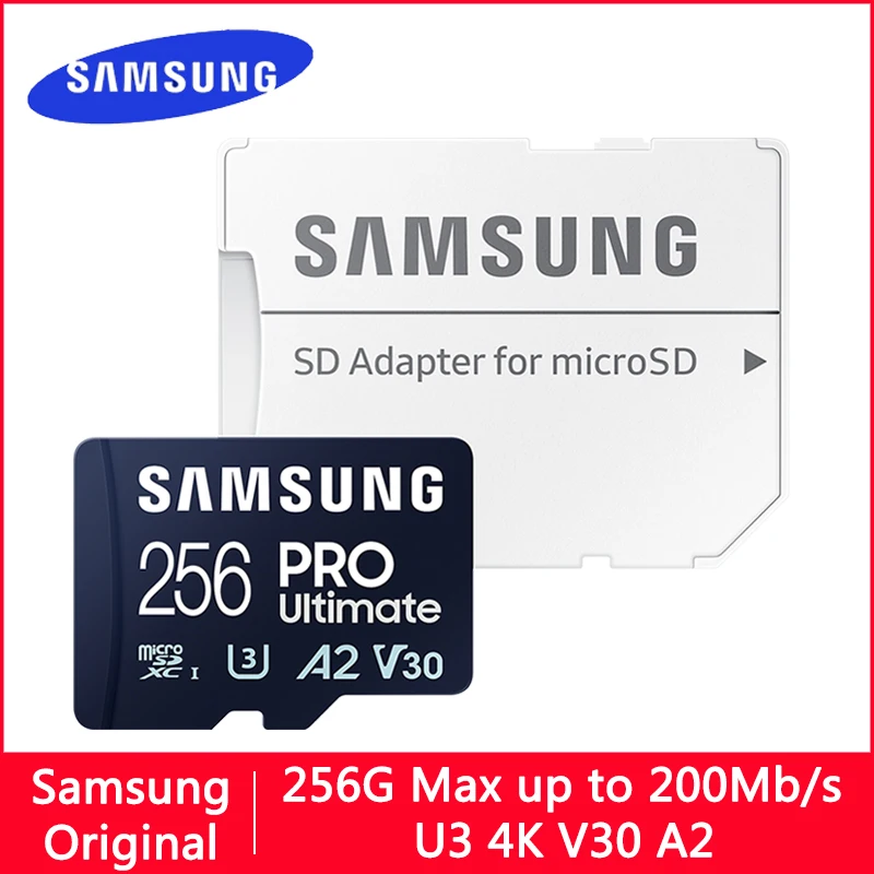 SAMSUNG-PRO-Ultimate-Micro-SD-Card-128gb-SD-Memory-Card-U3-4K-V30-A2 ...