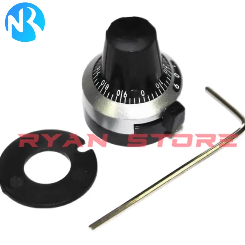 1PCS-3590S-6-35mm-4mm-Precision-Scale-Knob-Potentiometer-Knob-Equipped ...