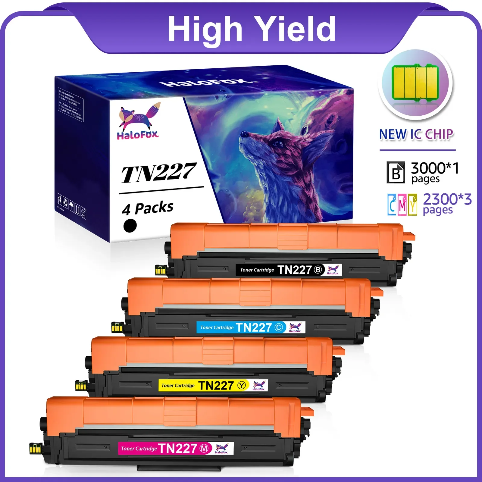 4x-Compatible-for-Brother-TN227-Toner-TN223-MFC-L3770CDW-L3710CW-HL ...