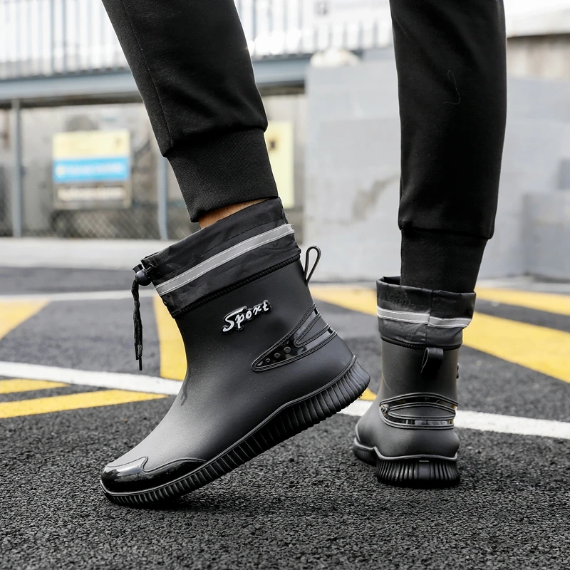 Rain-Boots-for-Men-Non-slip-Wear-resistant-Kitchen-Construction-Site ...