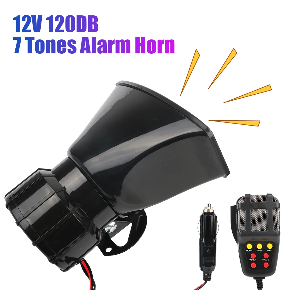 Multipurpose-Multi-tone-Claxon-Horn-12V-100W-Car-Warning-Alarm ...