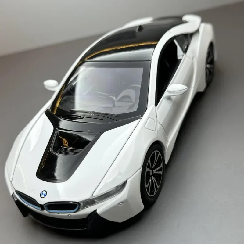 1-22-Scale-BMW-I8-Sport-Car-Model-Sound-Light-Collective-Diecasts-Toys ...