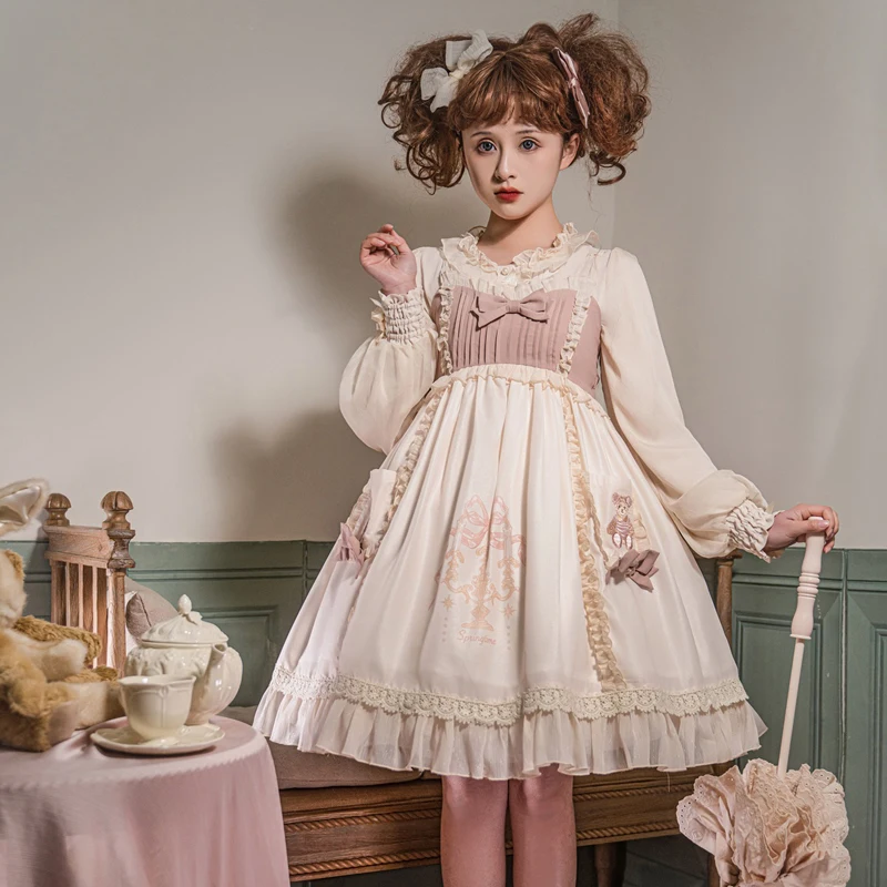 Vestido-de-princesa-Jsk-Lolita-bonito-vestido-japon-s-de-diario-Kawaii ...