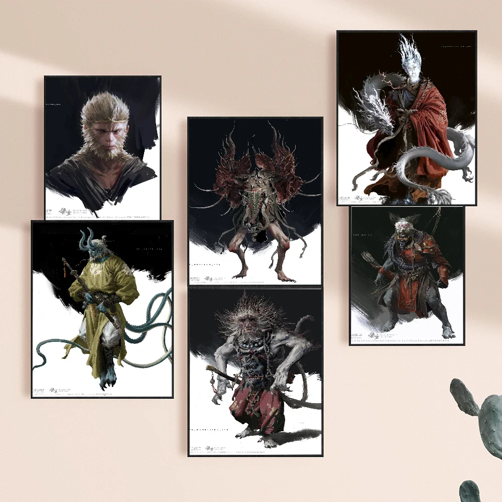 1pcBlack-Myth-Wukong-Poster-HD-Posters-Home-Room-Bar-Cafe-Decor-Art ...