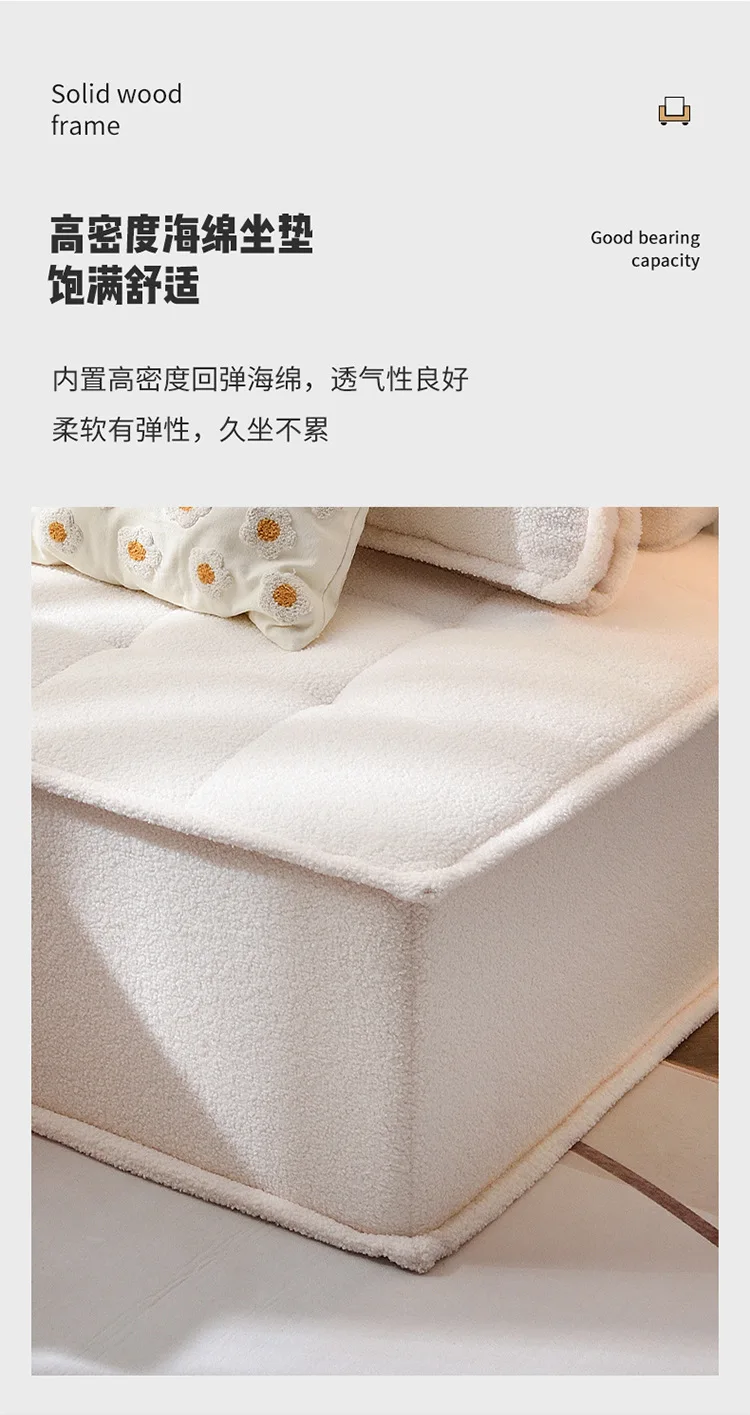 tofu block sofa single or double three people sofa set living room ...