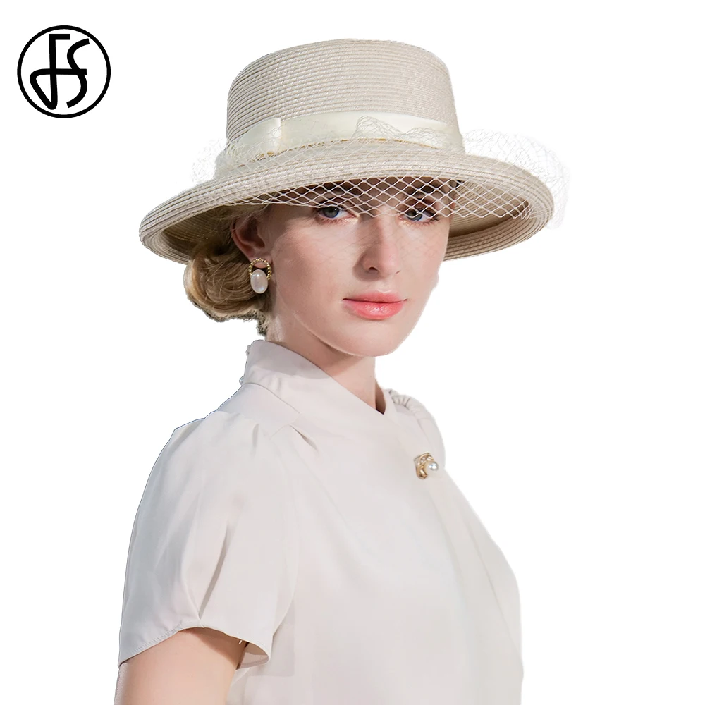 FS-Luxury-Woman-Hat-Wedding-Ceremony-Church-Sombreros-Formal-Occasion ...