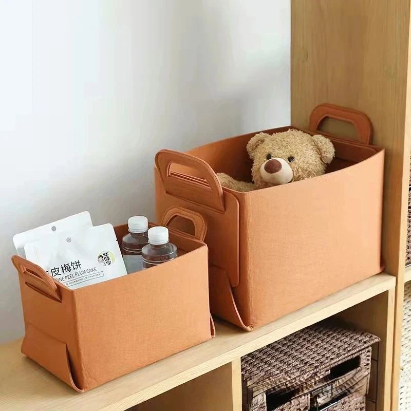 Various-Clothes-Felt-Storage-Baskets-Home-Bathroom-Laundry-Bucket ...