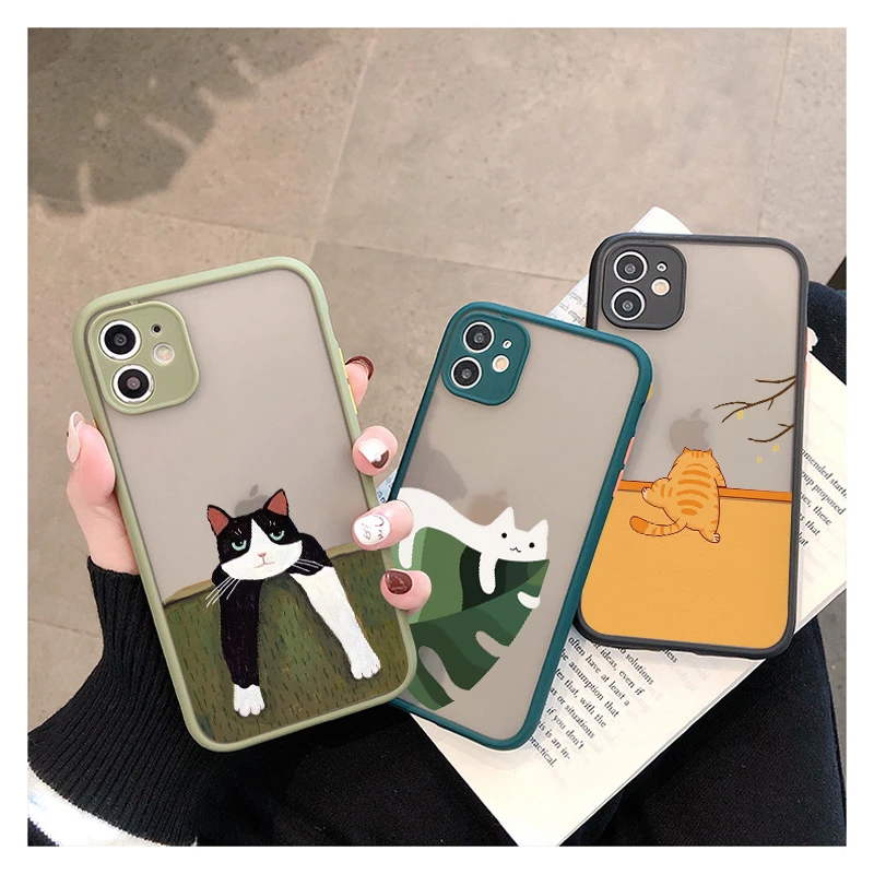 Various Style Cat Phone Case For Iphone 13 12 11 14 Pro Max 12 13 Mini ...