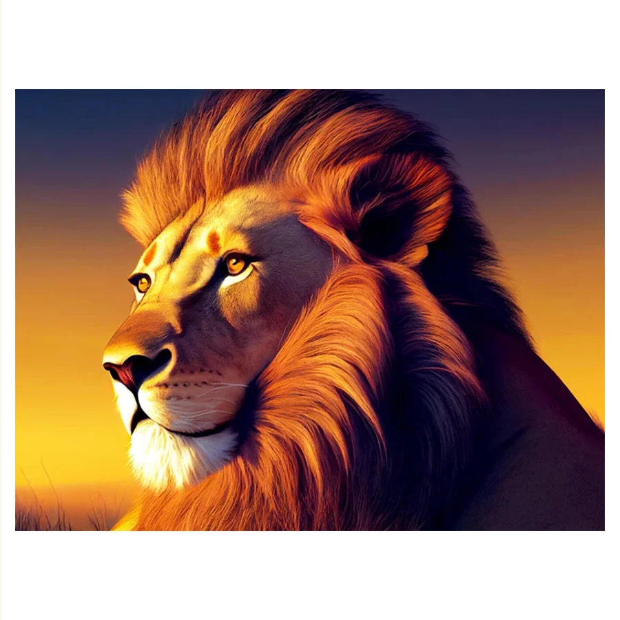 2023 5D DIY diamond painting novelty mosaic picture Lion home ...