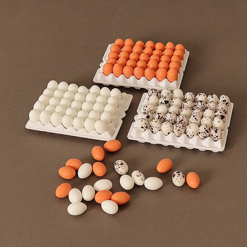 Miniature-Kitchen-Food-Mini-Egg-With-Egg-Trays-For-BJD-Doll-Toys ...