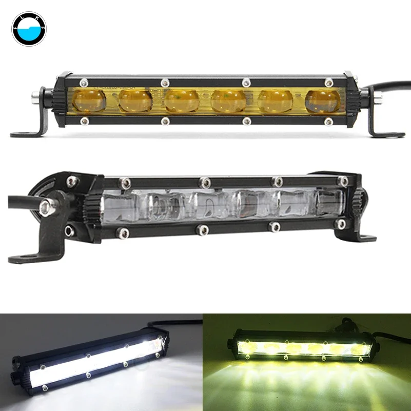 1X-Super-Slim-6D-Lens-18W-Led-Bar-Offroad-Light-For-Auto-12V-24V-ATV ...
