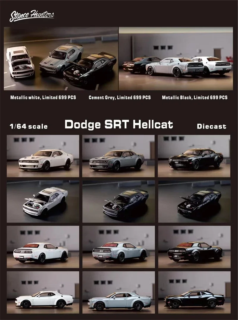 SH-Stance-Hunters-1-64-Dodge-SRT-Hellcat-Metallic-White-Grey-Black ...
