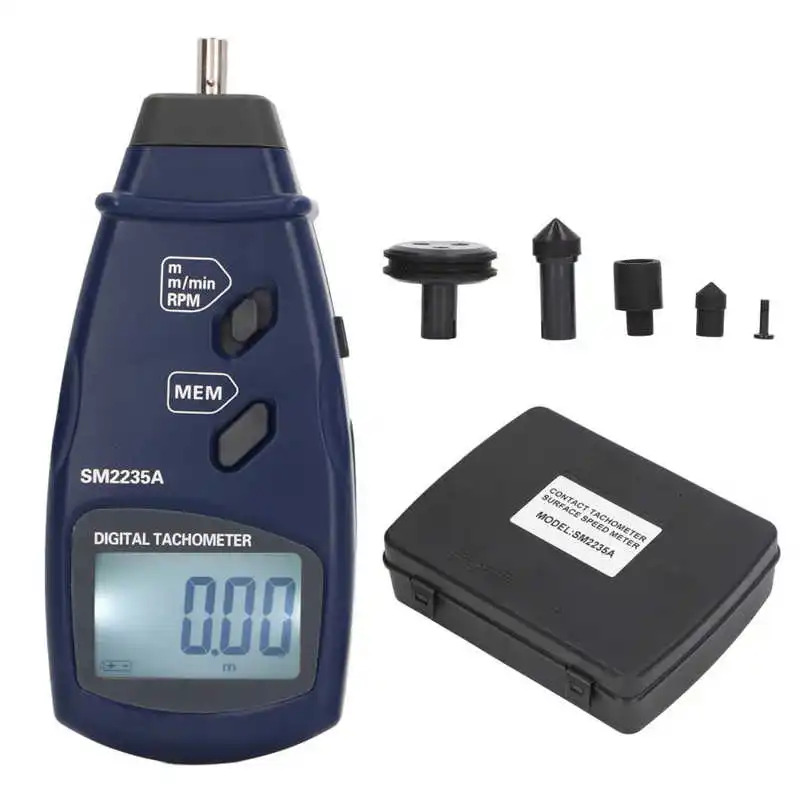 Digital Tacômetro Medidor RPM Contato Handheld Tester Medidor de ...