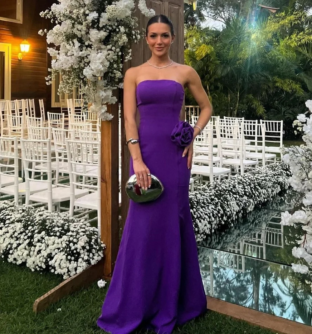 Intricate-Jersey-Flower-A-line-Strapless-Long-Dresses-Prom-Dresses ...