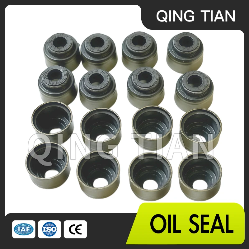 SIZE 6*11*7.5mm Automotive 16 PCS Inlet&Exhaust Valve Stem Seal For ...