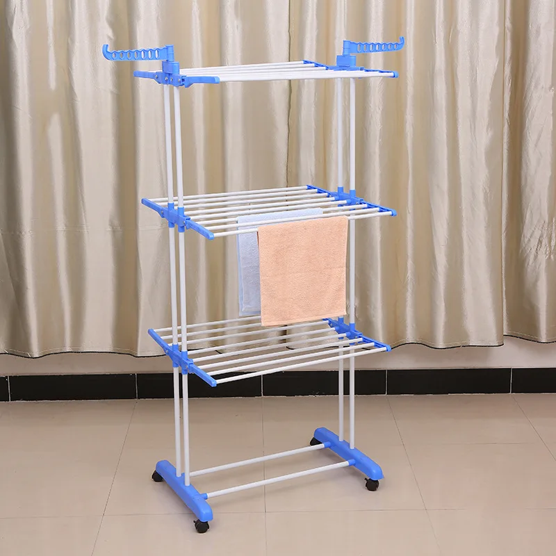 Home-Removable-Multilayer-Drying-Rack-Towel-Hanging-Rack-Floor-Folding ...