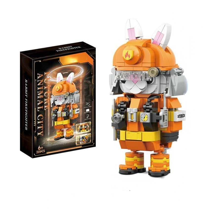 Mecha-Series-Robot-Rabbit-Firefighter-Building-Blocks-Action-Figure ...