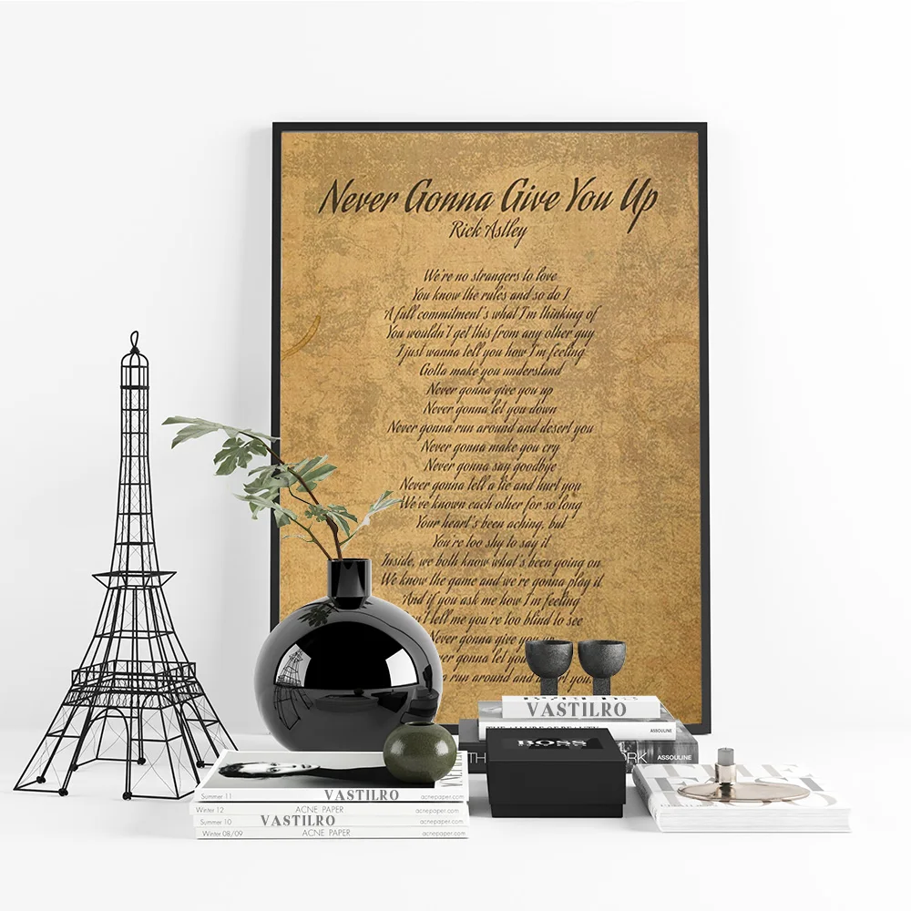 Lyric Typography Poster