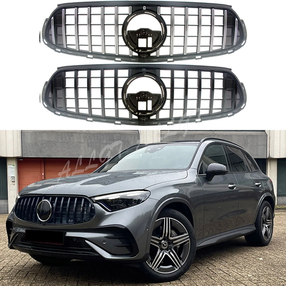 Front-Racing-Billet-Bumper-Grilles-Upper-Facelift-Grilles-For-Mercedes ...