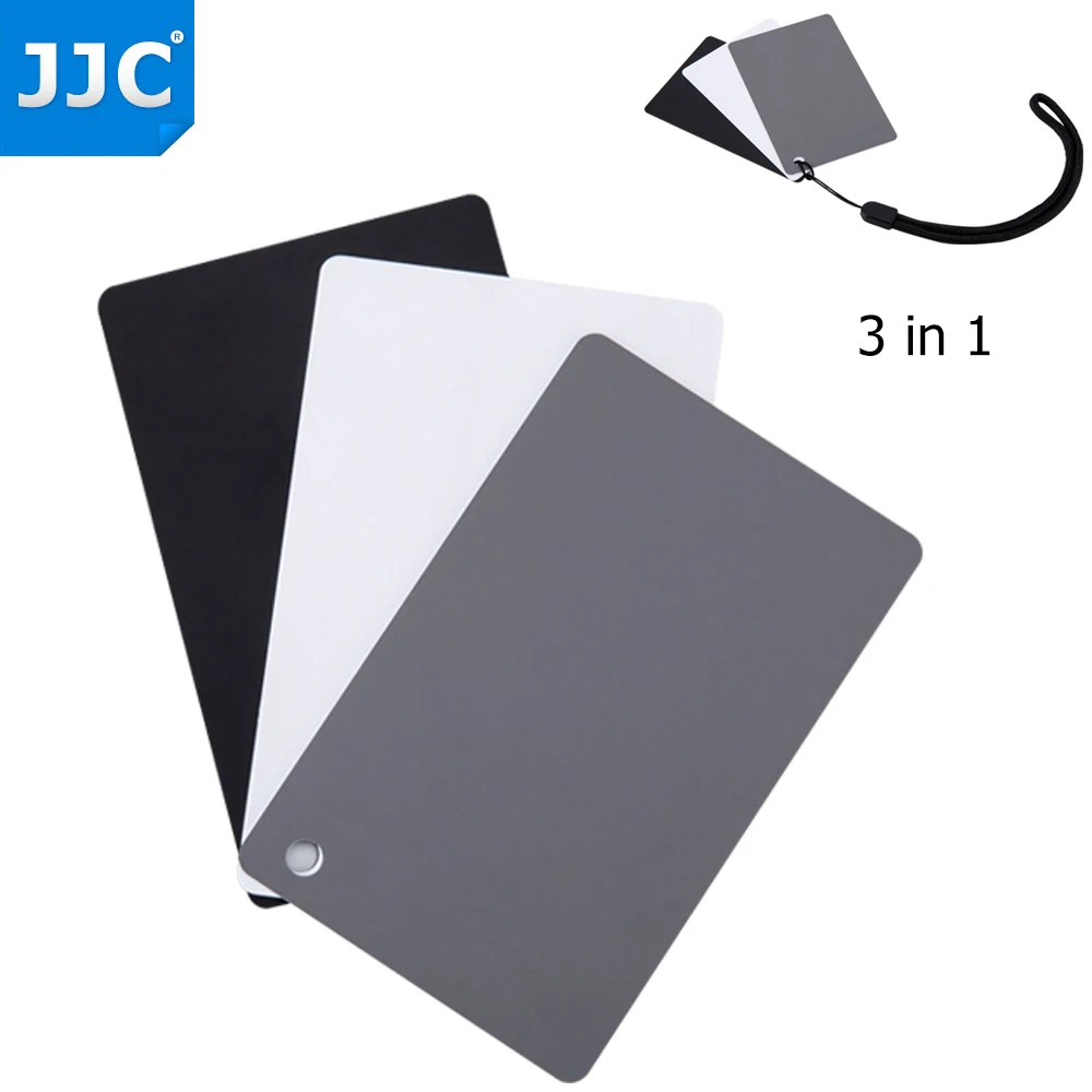 3 In 1 White Balance Card 18% Gray Card Photography Color Correction ...