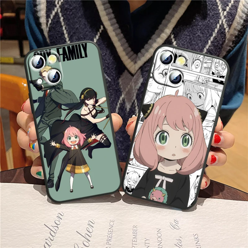 SPY×FAMILY Anya Forger Black Silicone Phone Case - Soft Cover for ...