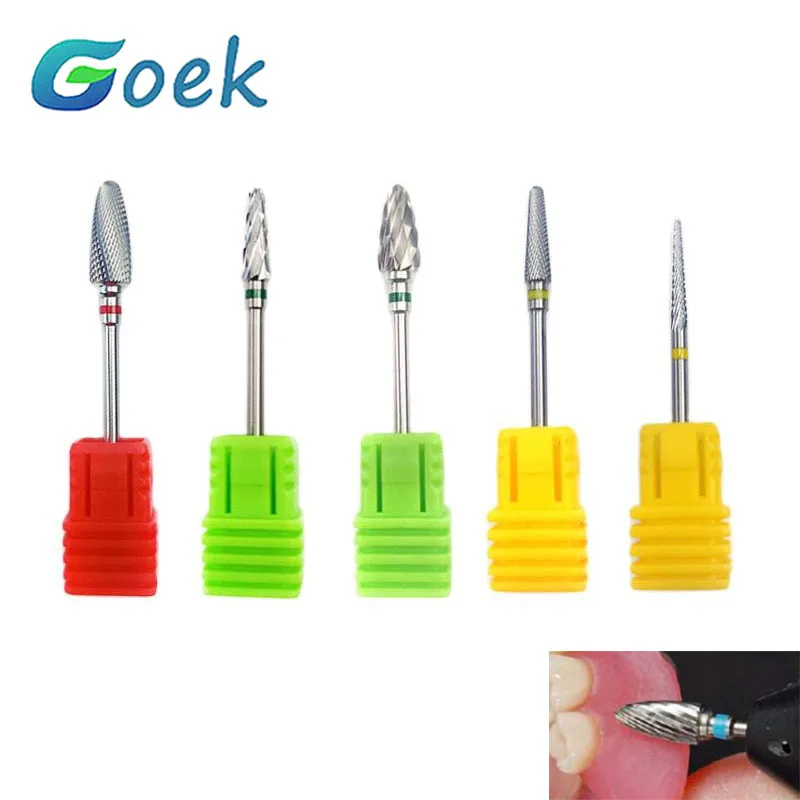 1pcs Dental Burs Tungsten Carbide Cutter . HP Drill Bits Dentistry ...