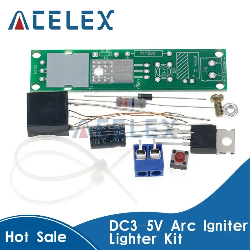 DC3-5V-DIY-Kit-High-Voltage-Generator-Arc-Igniter-Lighter-Kit-for-DIY ...
