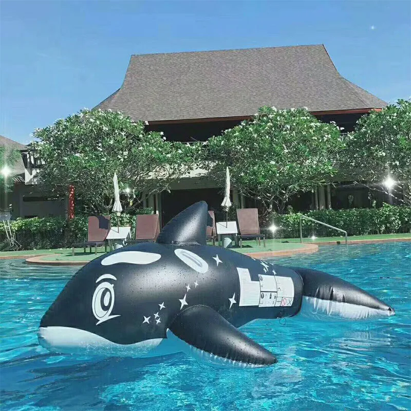 Water supplies inflatable whale dolphin mount Children adult water ...