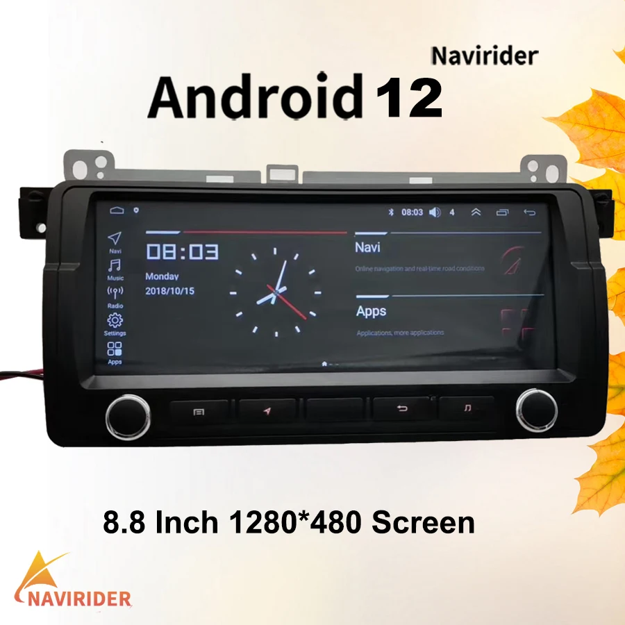 Android 12 Auto Multimedia Video Player Stereo Für BMW E46 320i 325i ...